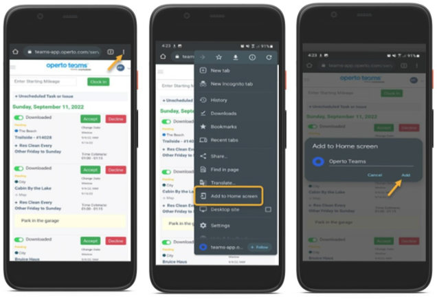 [Operto Teams] Dashboard (App) Installation Instructions